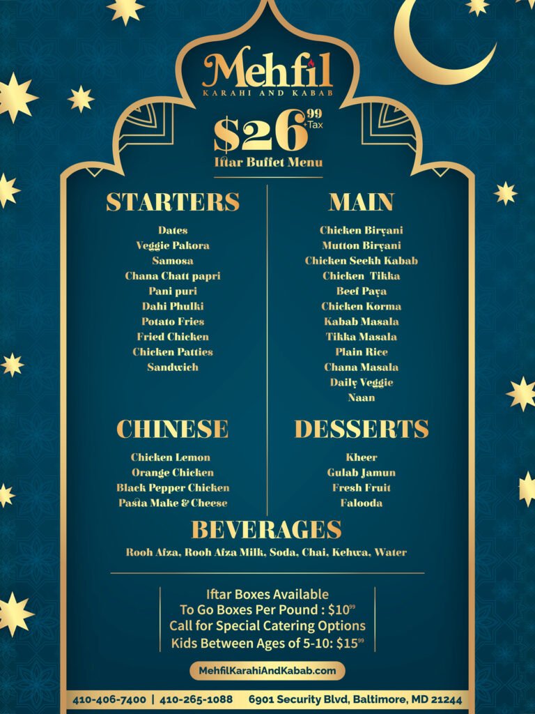 Ramadan2025 - Best South Asian Restaurant in Baltimore MD